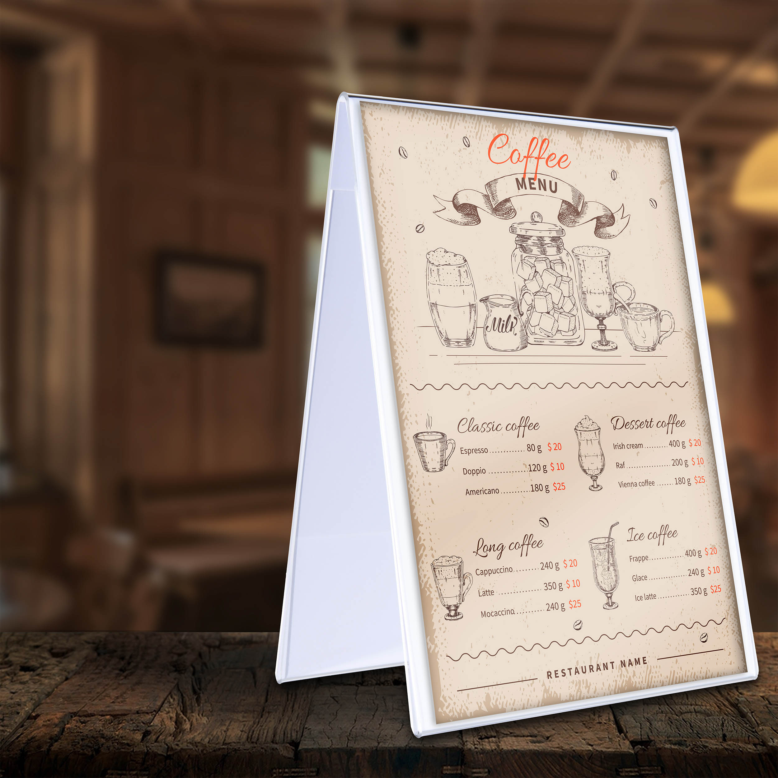 2x A5 / 2x 1/2 A4 | format pionowy Identyfikator, akrylowy | SPRINTIKO